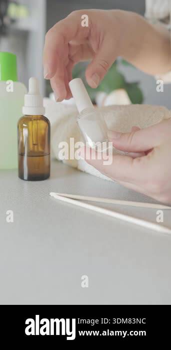 Natural nail care using vitamin-enriched polishes and oils for healthy ...