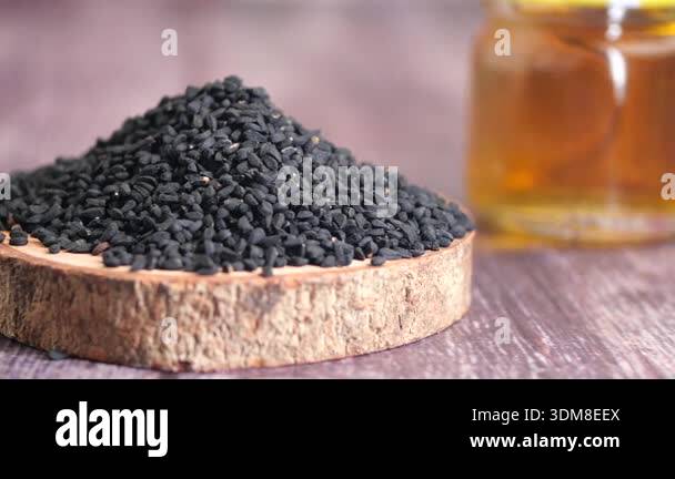 Health benefits black cumin seeds Stock Videos & Footage - HD and 4K ...