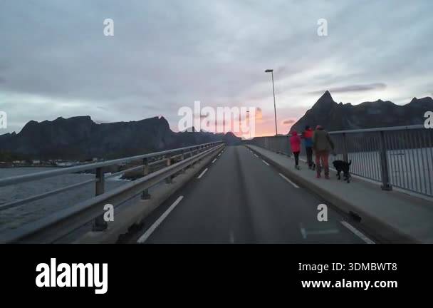 Lofoten Islands, Norway; September 11 2024: Point of view shot from a ...