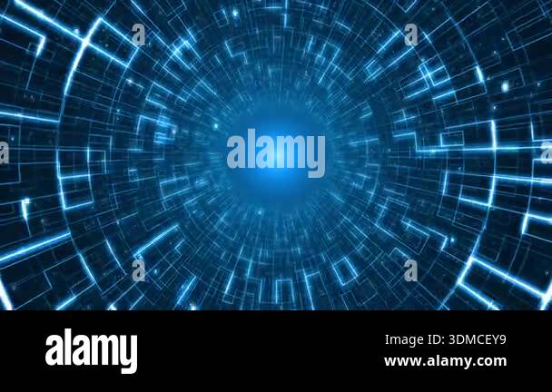 Technology sense background tunnel shuttle Stock Video Footage - Alamy