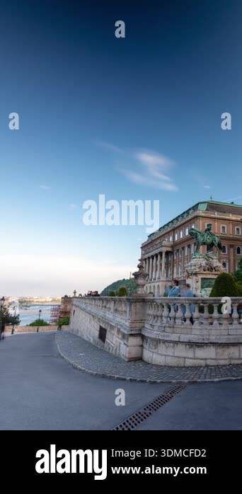 Budapest, Hungary - April 25, 2025: Majestic Buda Castle dominating ...