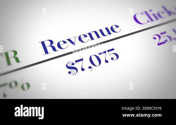 Click Through Rate, Revenue and Clicks increasing on the website ...