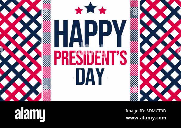 4k animation honoring Presidents Day on February 20 featuring stars and ...