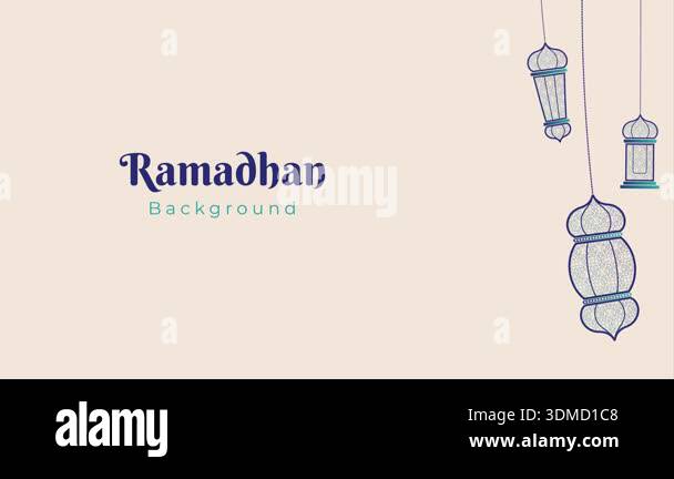 Clean Ramadan lantern animation using flat vector icons and soft colors ...