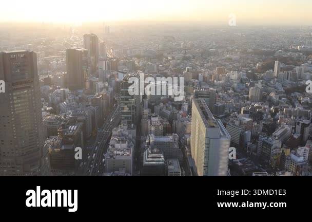 Tokyo, Japan- 16 Dec 2025: Aerial view of Shibuya downtown in Tokyo ...