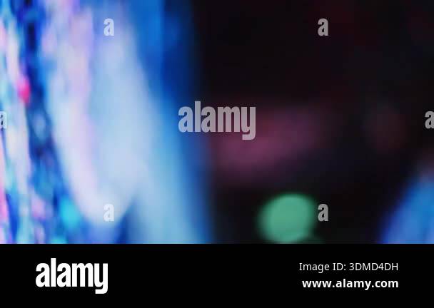 bright neon abstract pixels and screen Stock Video Footage - Alamy