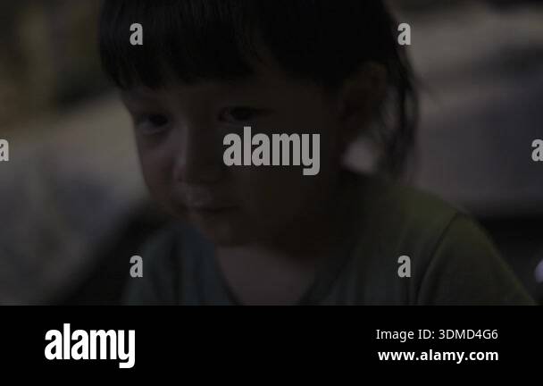Toddler Cries With Runny Nose, A professional documentary clip of ...