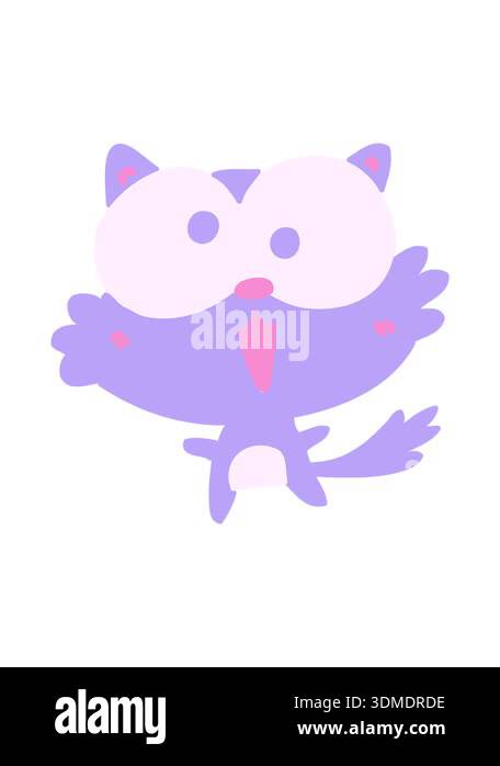 jiggle and pause animation of crazy cartoon cat Stock Video Footage - Alamy