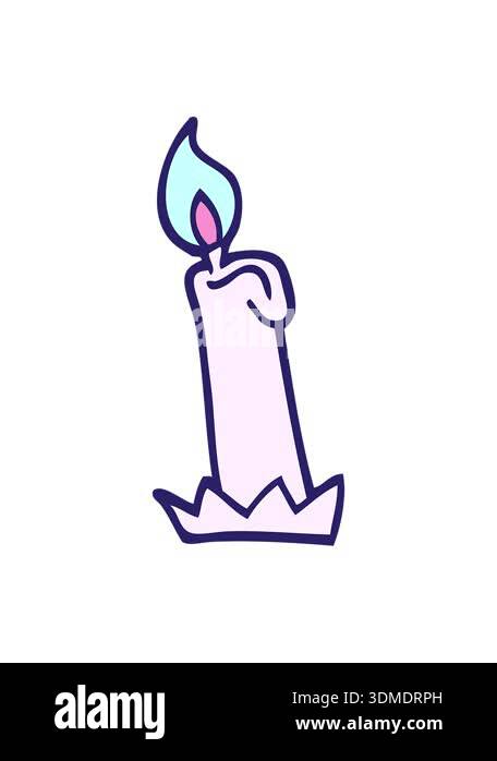 shaking motion animation of hand drawn doodle style cartoon birthday ...