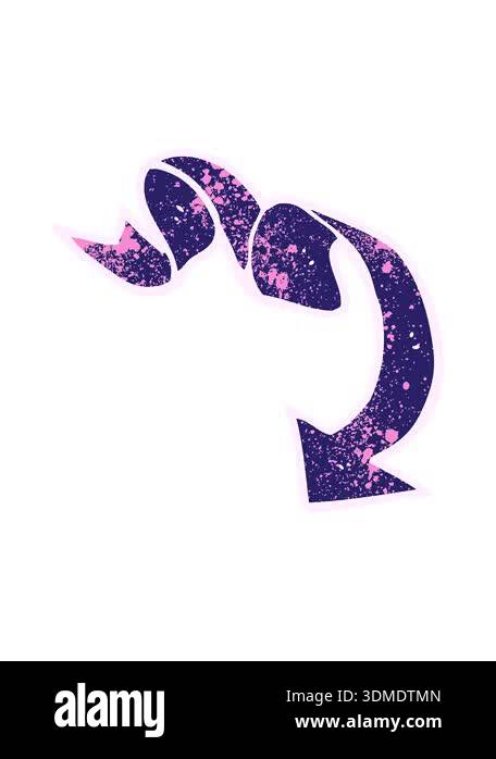 spinning motion animation of cartoon glowing arrow Stock Video Footage ...