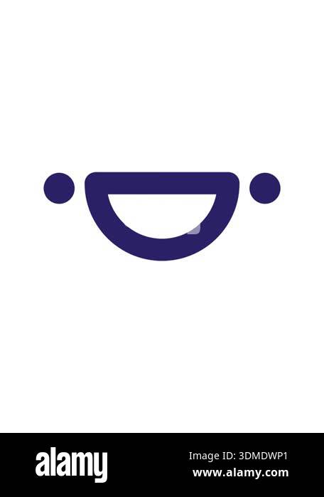 spinning motion animation of simple cute happy face icon Stock Video ...