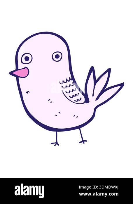 pressure popping animation of cartoon of funny bird Stock Video Footage ...