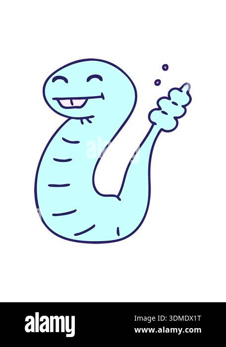 shaking motion animation of cartoon of a happy snake Stock Video ...