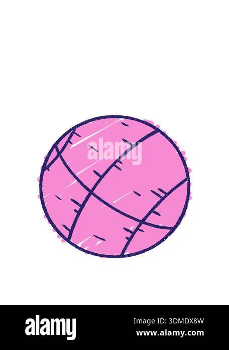 stretching up animation of Basketball Chalk cartoon Stock Video Footage ...