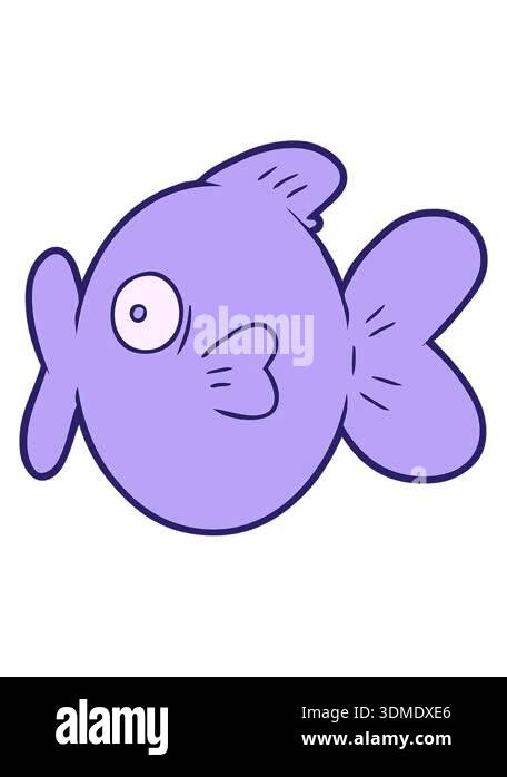 bobbing motion animation of cartoon fish Stock Video Footage - Alamy