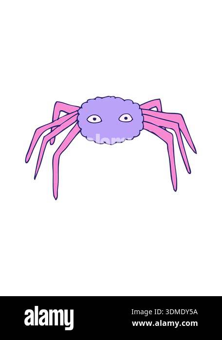 pressure popping animation of cartoon spider Stock Video Footage - Alamy