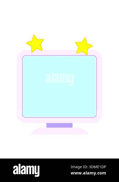spinning stars animation of computer screen Stock Video Footage - Alamy