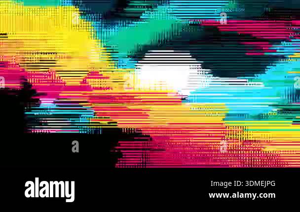 High contrast glitch mosaic background, dense pixel blocks, multicolor ...