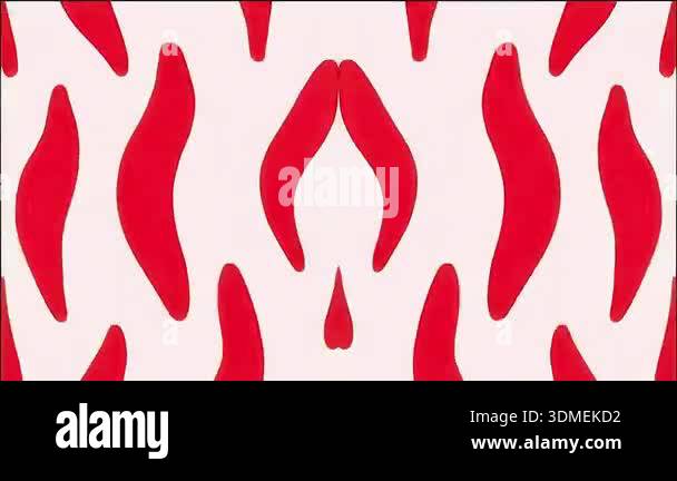 Red organic shapes on light background, flowing flame like forms ...