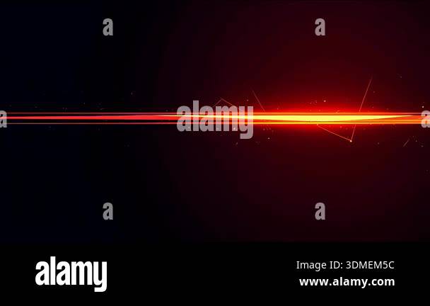 red laser line glow, horizontal light beam on dark background, minimal ...