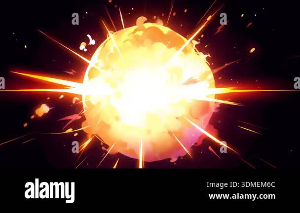 Fiery explosion sphere, bright fire blast, glowing energy ball, intense ...