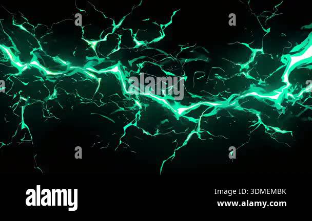 cyan lightning fracture, electric crack network, glowing energy veins ...