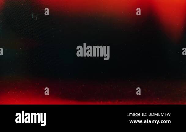 Red edge analog film background, dark grunge texture with dust and ...