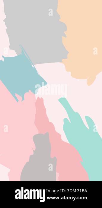 Vertical abstract vector background video with moving forms Stock Video ...