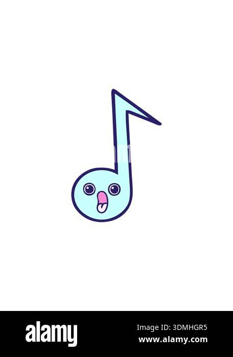 sales flash animation of cute drawing of a musical note Stock Video ...