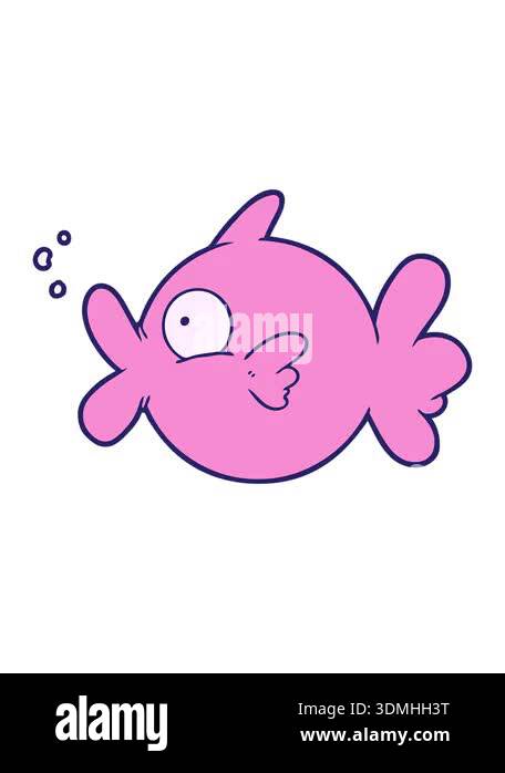pixelize effect animation of drawing of fish Stock Video Footage - Alamy