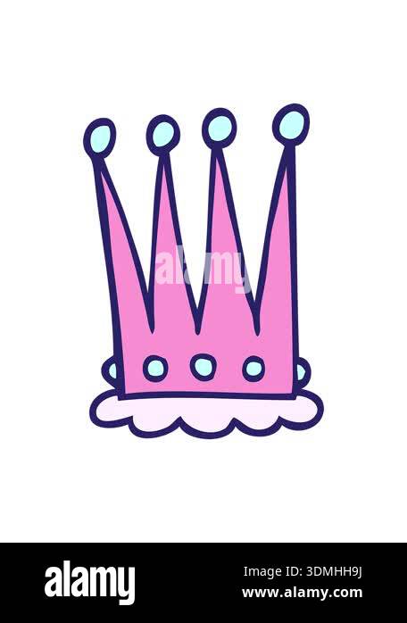 shaking motion animation of cartoon doodle crown Stock Video Footage ...