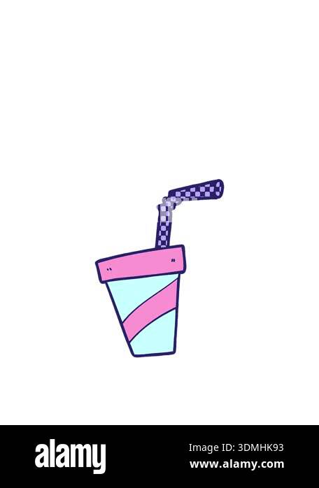 rise and float animation of cartoon soda drink Stock Video Footage - Alamy