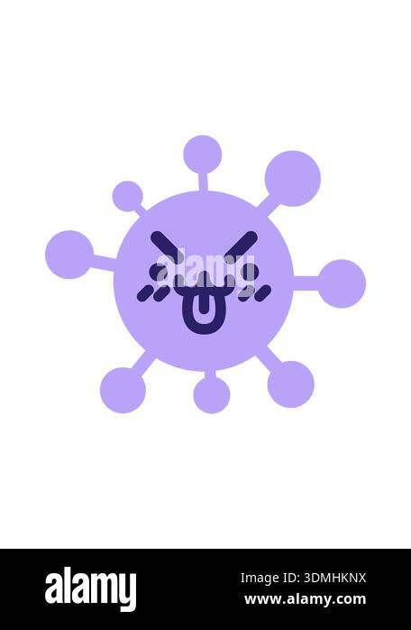spinning motion animation of mean animal virus Stock Video Footage - Alamy
