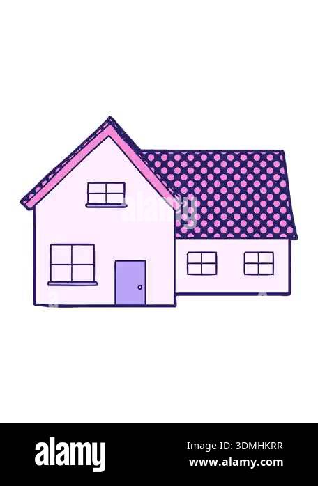 shivering motion animation of house cartoon Stock Video Footage - Alamy