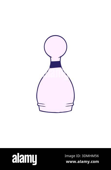 attention grabbing animation of cartoon bowling pin Stock Video Footage ...