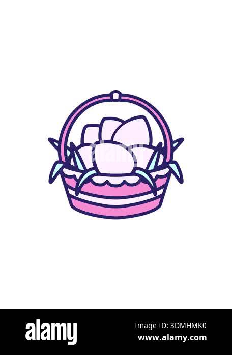 flashy sales animation of easter basket illustration Stock Video ...