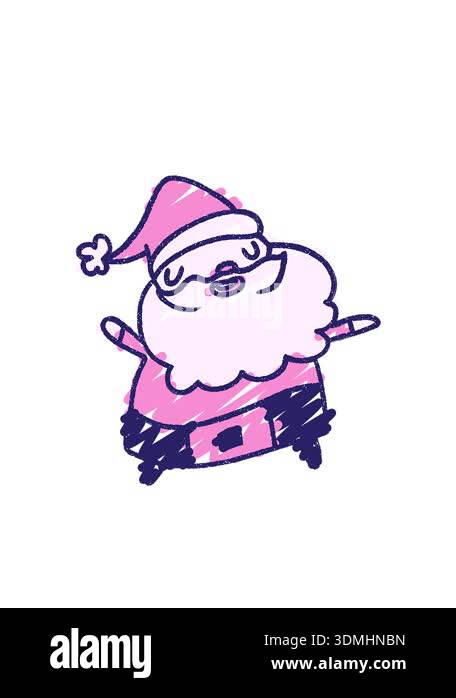 blinking radial lines animation of santa claus Stock Video Footage - Alamy