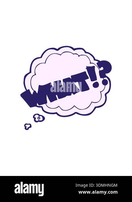 starburst effect animation of freehand drawn thought bubble cartoon ...