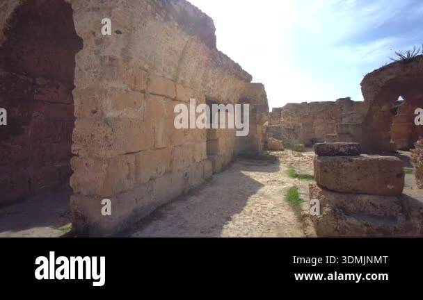 UNESCO World Heritage Site. Archaeological Site of Carthage. View of ...