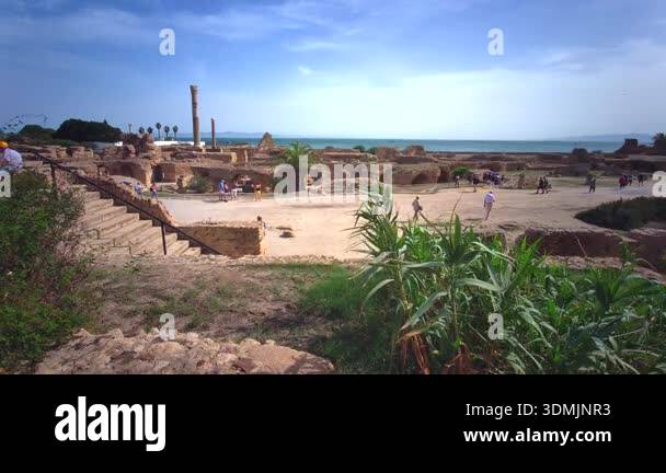 UNESCO World Heritage Site. Archaeological Site of Carthage. View of ...