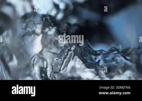Super Slow Motion Shot of Clear Waving Water Background at 1000 fps ...