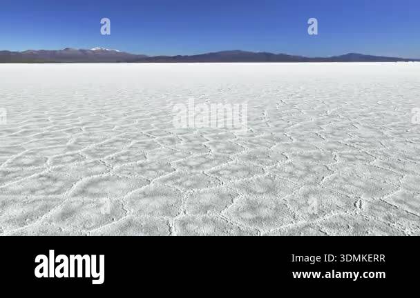 Expansive view of the vast salt flats at Salinas Grandes in Salta ...