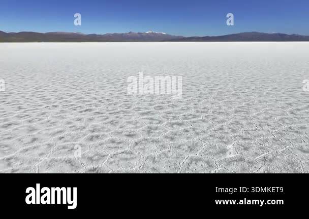 Expansive view of the vast salt flats at Salinas Grandes in Salta ...