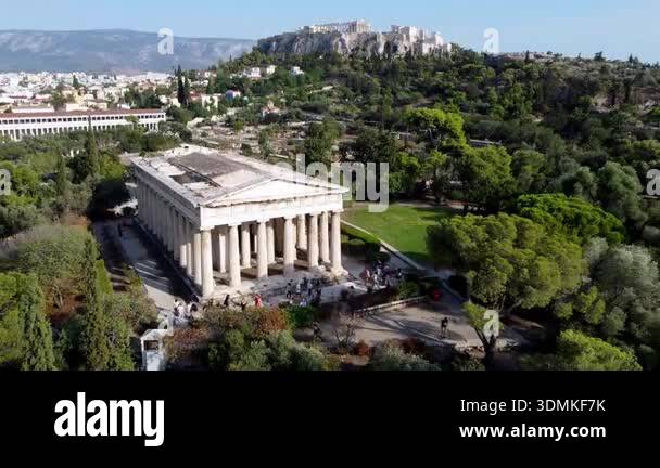 A stunning aerial view captures the heart of Athens, Greece, showcasing ...