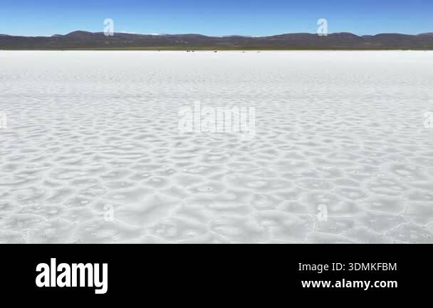 Panoramic view of the vast Salinas Grandes salt flats in Salta ...