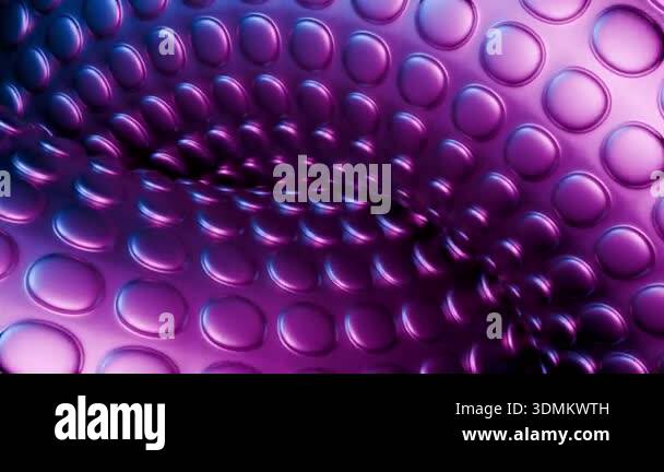 Purple Dotted Surface Forms Concave Vortex, Music Visualizer Animation ...