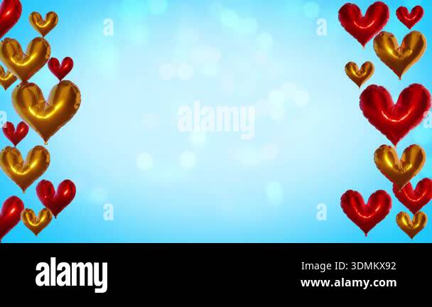 Valentine Frame Background and Loop Stock Video Footage - Alamy