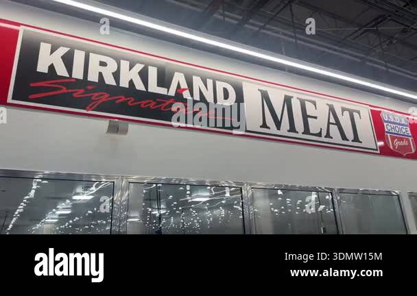 Prosper, Texas, USA - September 12th, 2025: Kirkland Signature meat ...