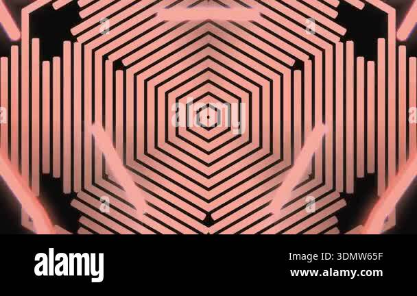 peach colored abstract geometric pattern forming hexagonal design on ...