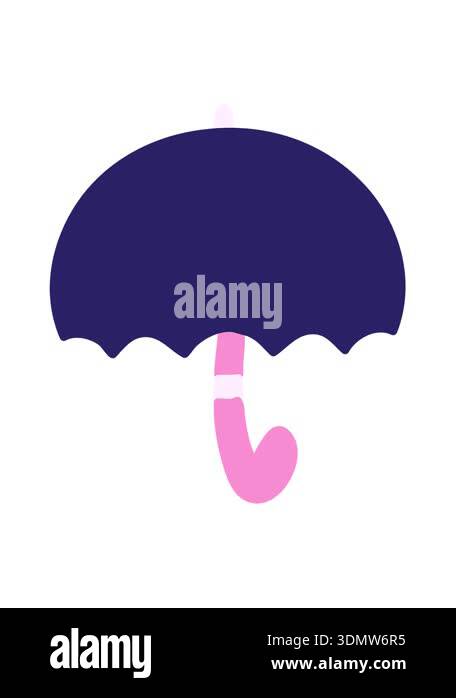 jiggle motion animation of umbrella cartoon Stock Video Footage - Alamy